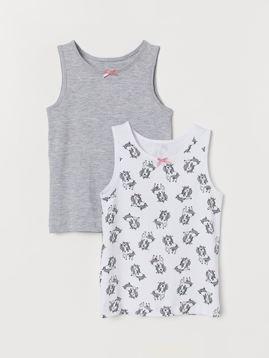 Buy H&M Girls 2 Pack Vest Tops - Tops for Girls 10432200 | Myntra