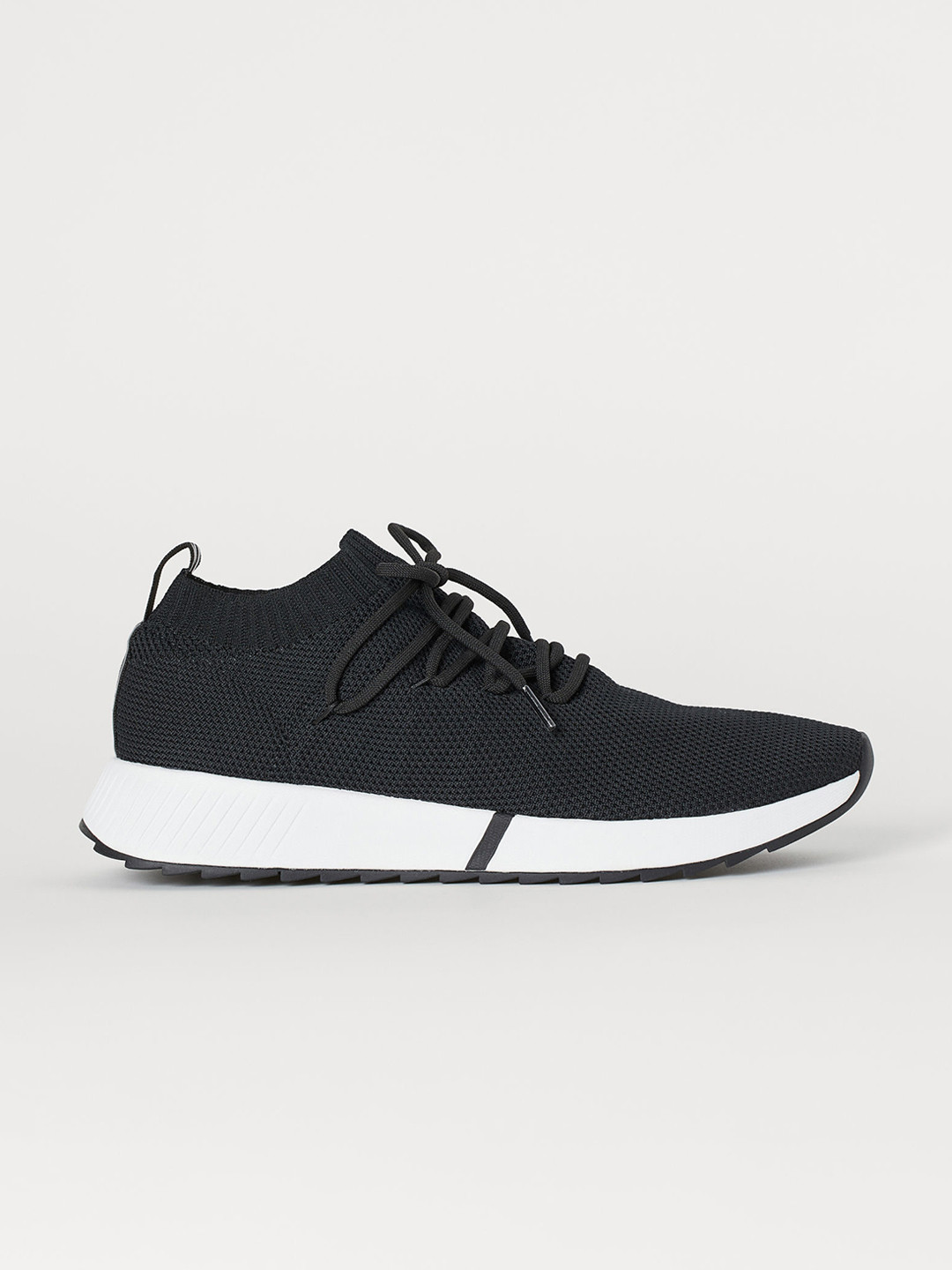 Buy H&M Men Black Fully Fashioned Trainers - Casual Shoes for Men ...