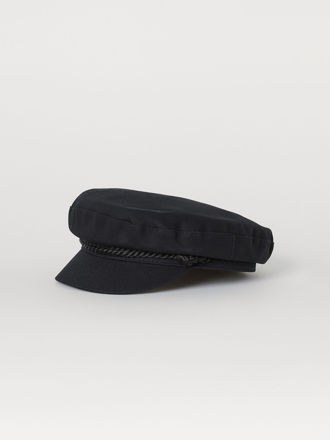Buy H&M Women Black Solid Captains Cap - Caps for Women 10458898 | Myntra