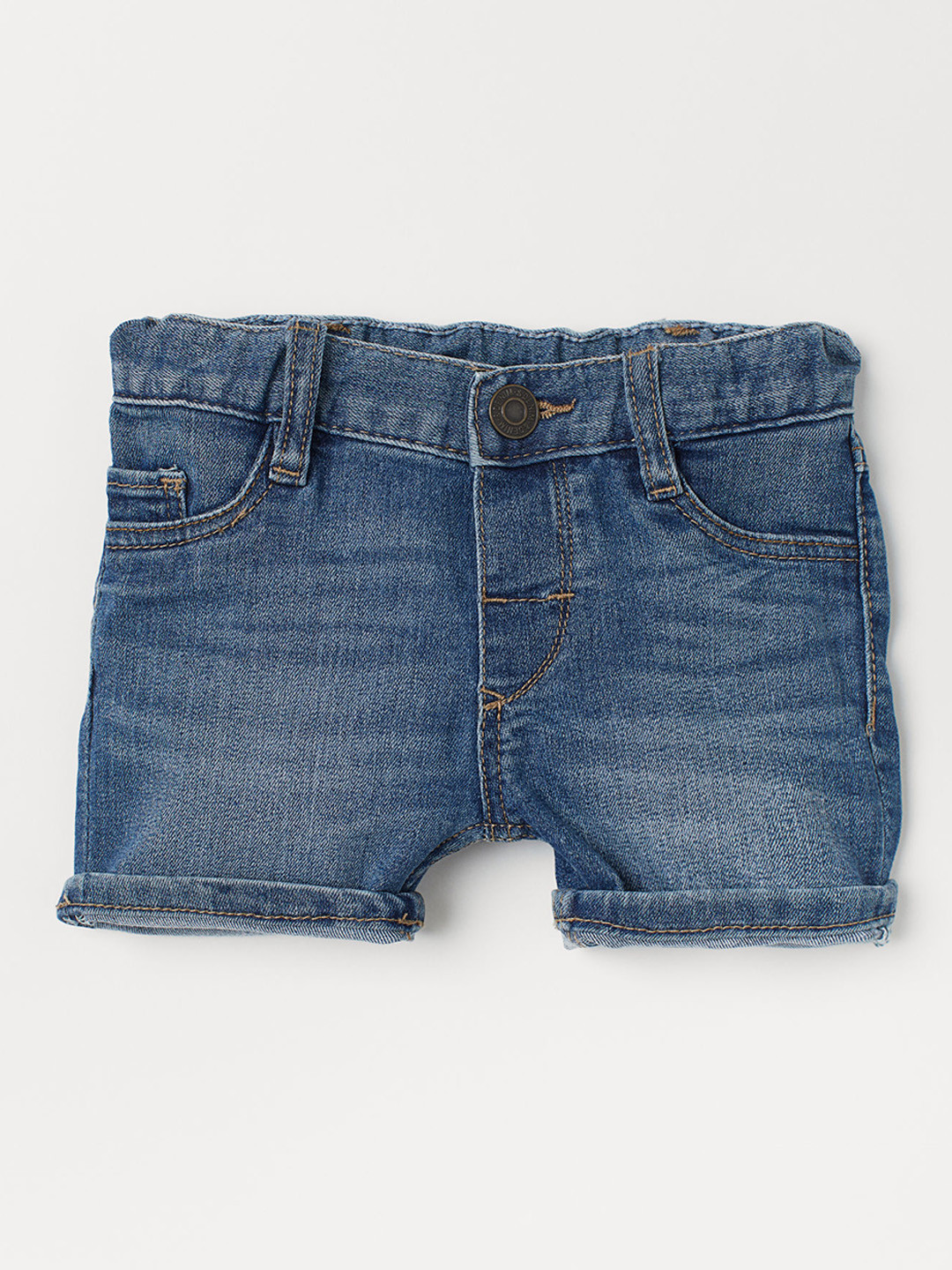 Buy H&M Boys Blue Solid Denim Shorts - Shorts for Boys 10469470 | Myntra
