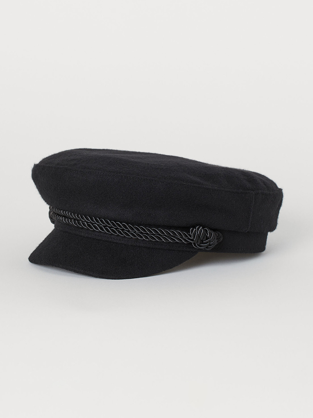 Buy H&M Women Black Solid Captains Cap - Caps for Women 10458932 | Myntra