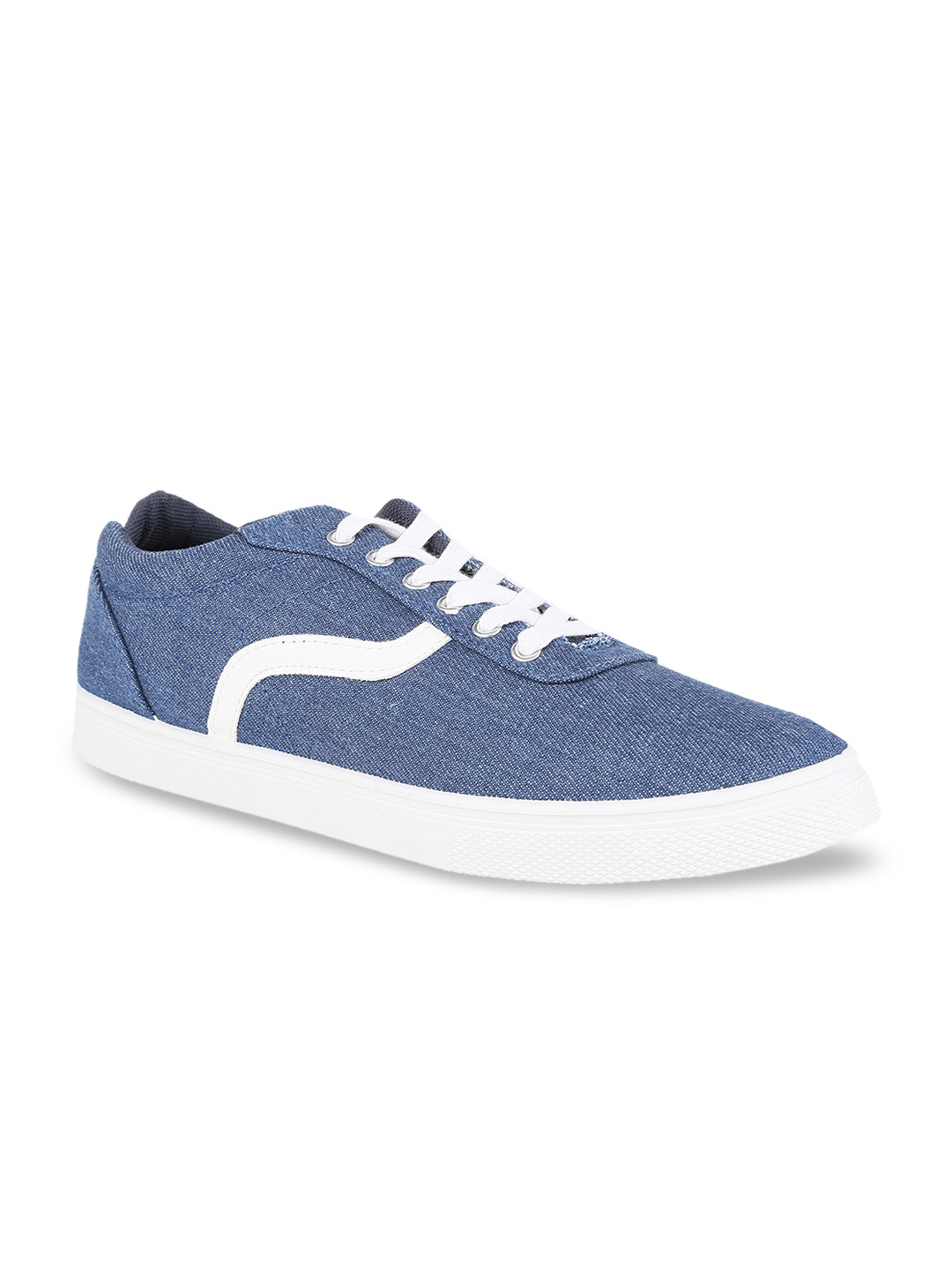 Buy Peter England Men Blue Solid Sneakers - Casual Shoes for Men ...