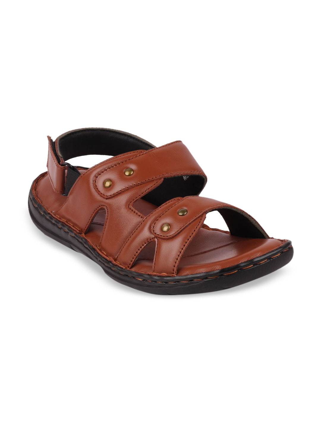 Buy FAUSTO Men Tan Brown Sandals - Sandals for Men 10514334 | Myntra