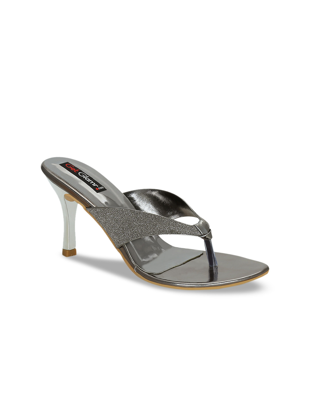 Buy Get Glamr Women Grey Solid Heels - Heels for Women 10536986 | Myntra