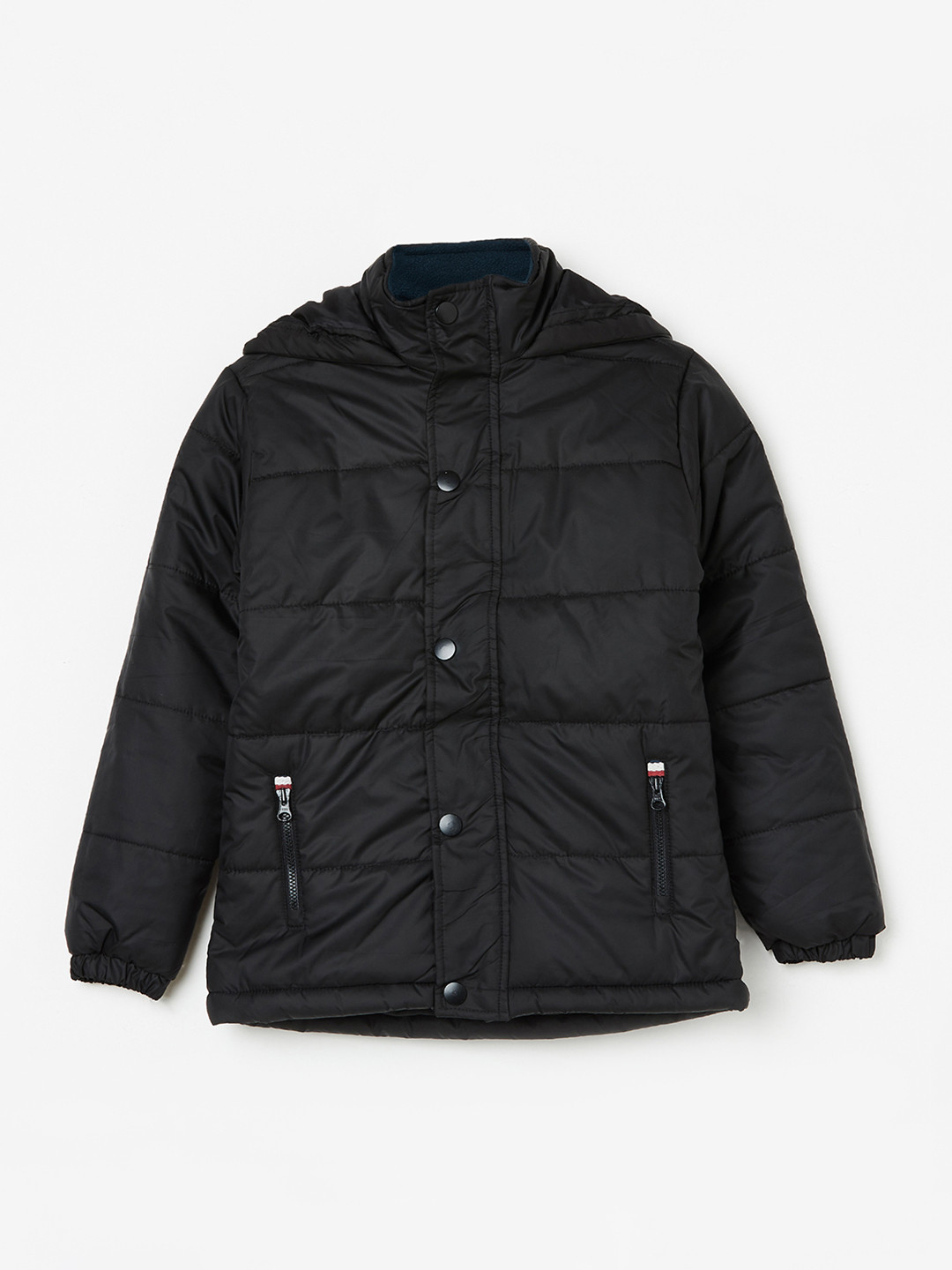 Buy Bossini Boys Black Solid Padded Jacket - Jackets for Boys 10547828 ...