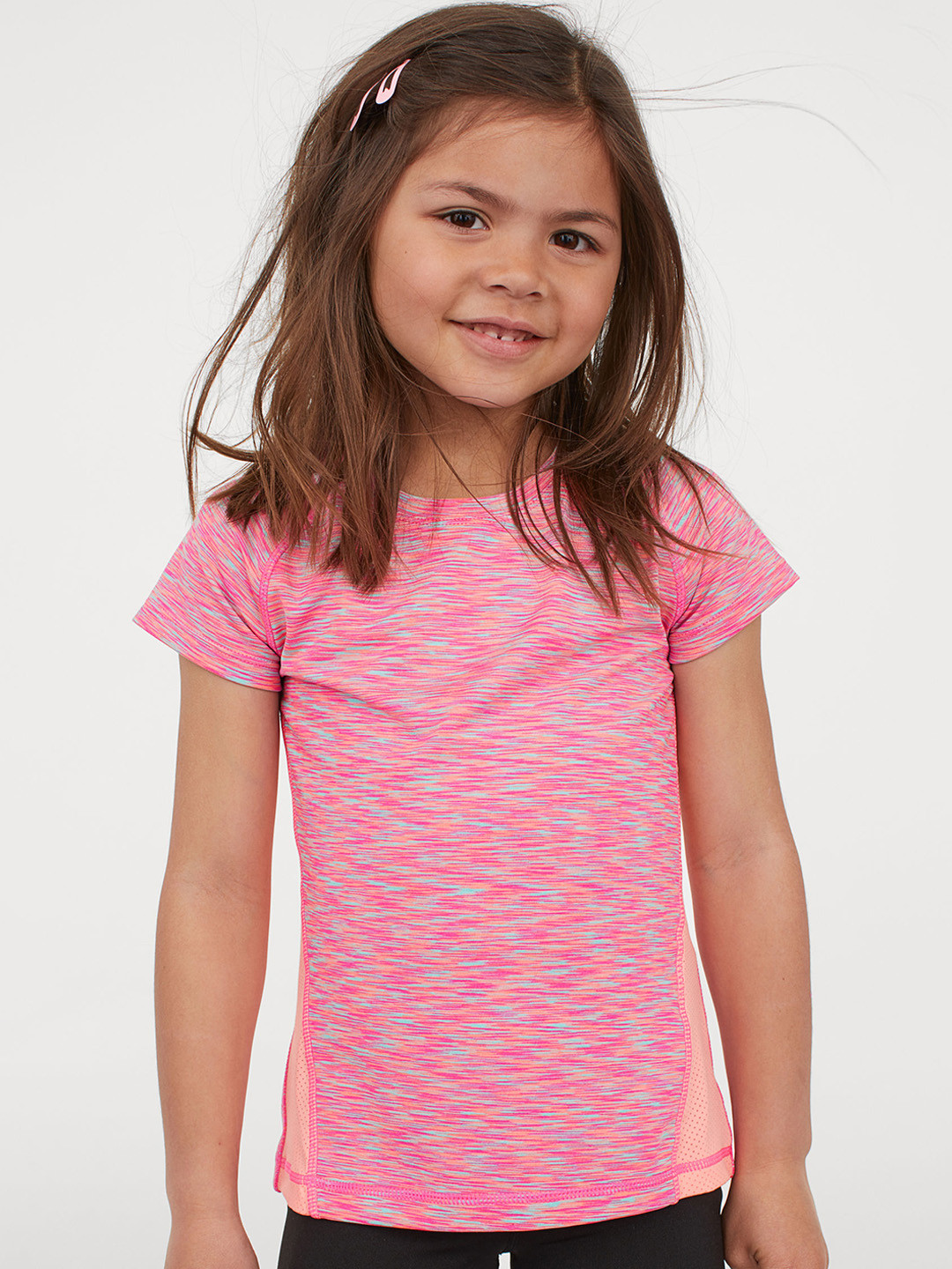 Buy H&M Girls Pink Printed Sports Top - Tops for Girls 10376511 | Myntra