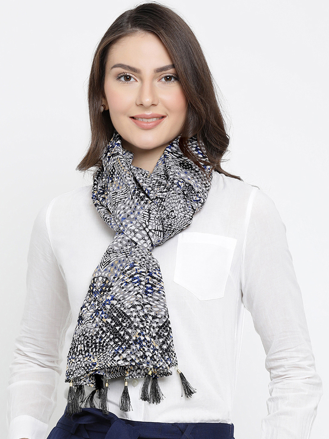 Buy WISSTLER Women Multicoloured Printed Stole - Stoles for Women ...