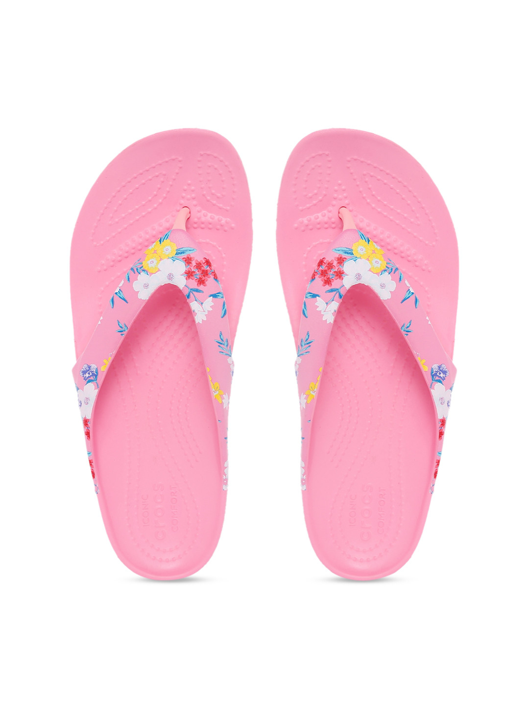 Buy Crocs Women Kadee II Pink Printed Thong Flip Flops - Flip Flops for ...