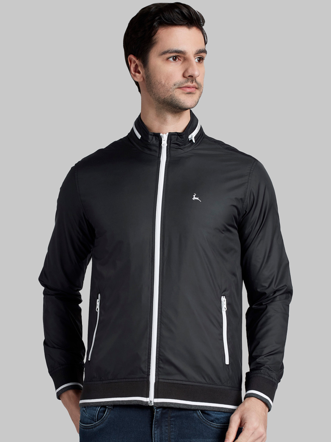 Buy Parx Men Black Solid Padded Jacket - Jackets for Men 10571866 | Myntra