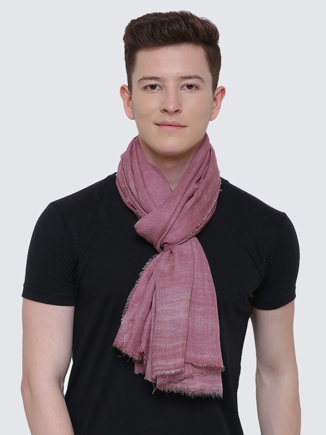 Buy Citypret Men Mauve Solid Stole - Stoles for Men 10384061 | Myntra