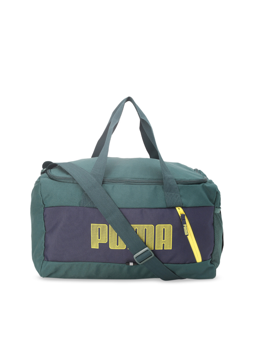 Buy Puma Unisex Green Printed Fundamentals S II Ponderosa P Duffel Bag ...