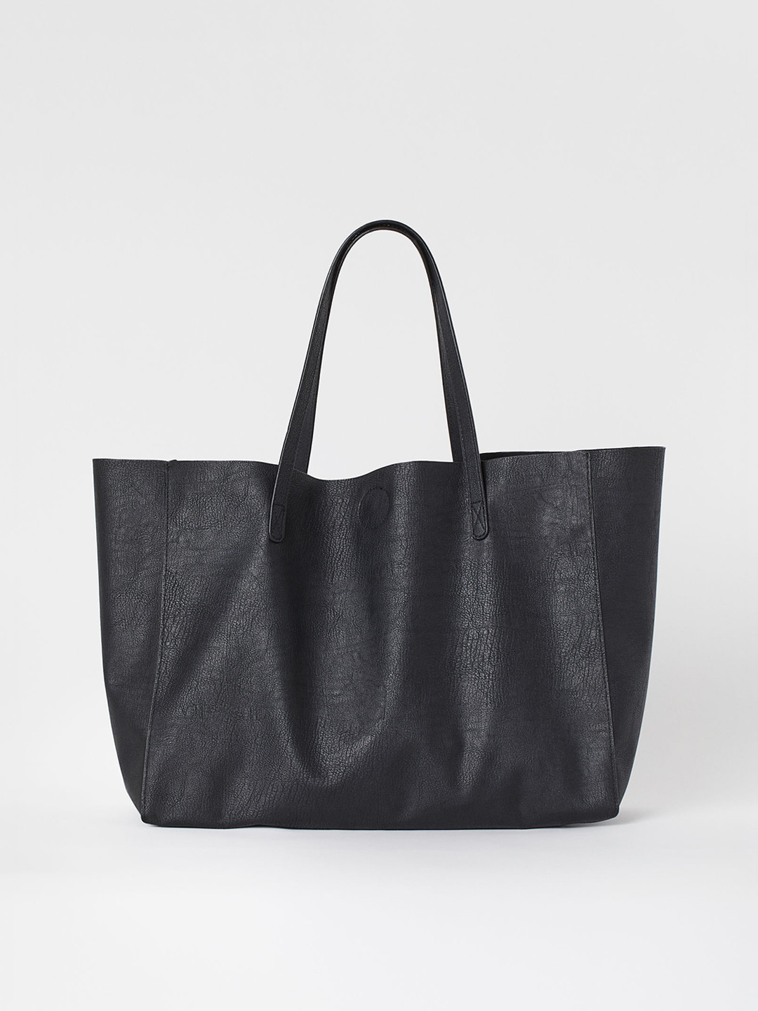 Buy H&M Women Black Solid Shopper - Handbags for Women 10390135 | Myntra