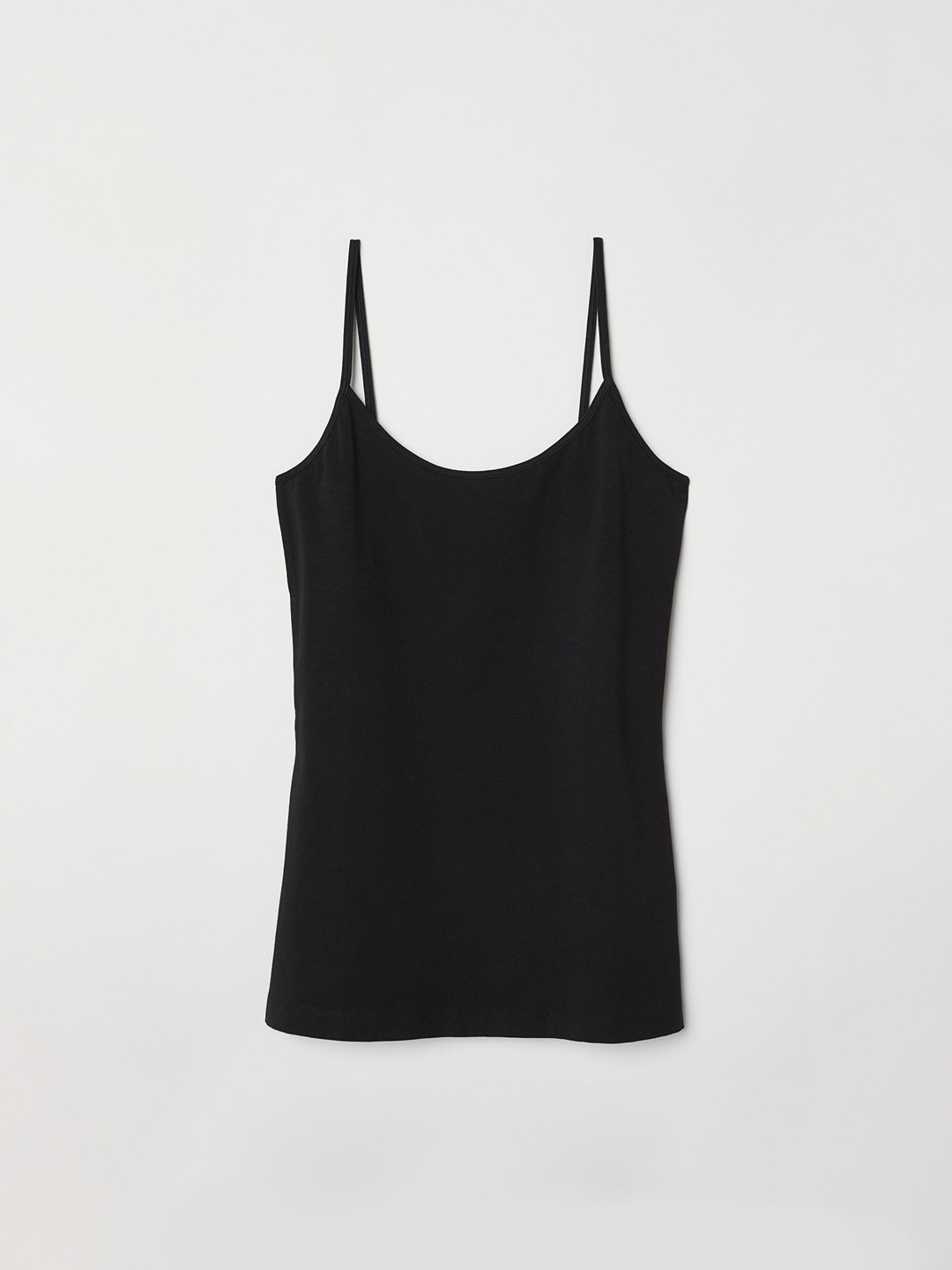 Buy H&M Women Black Solid Basic Strappy Top - Tops for Women 10385735 ...