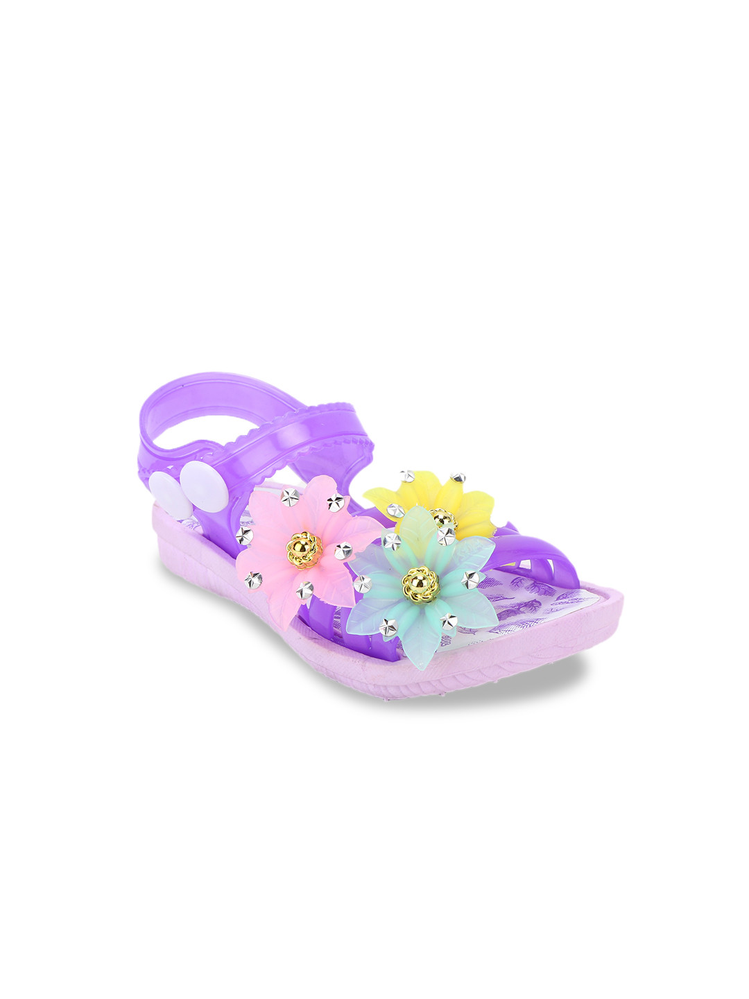 Buy PASSION PETALS Girls Purple Sandals - Sandals for Girls 10415258 ...