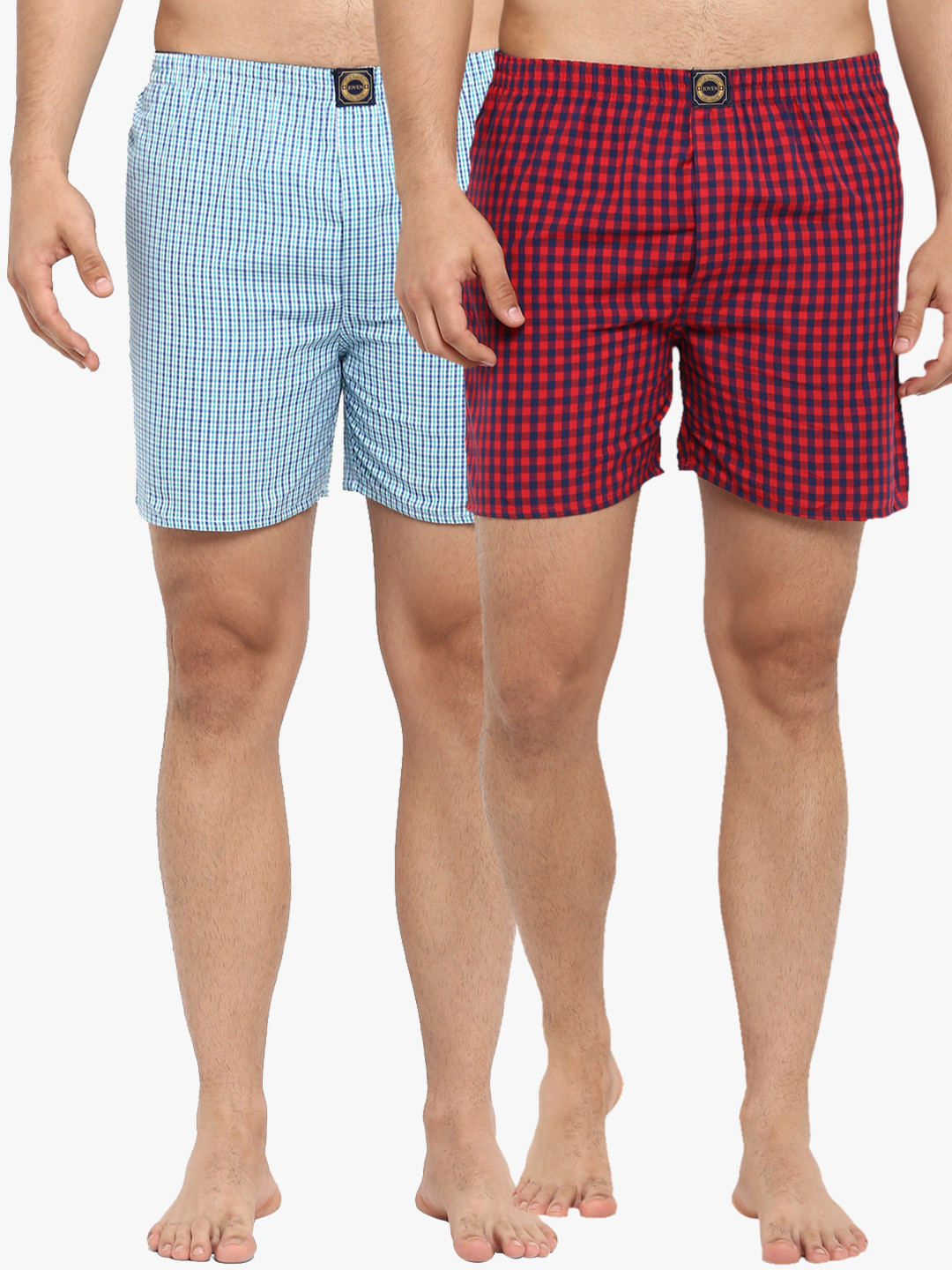 Buy Joven Men Pack Of 2 Checked Boxers JB2N061 - Boxers for Men ...