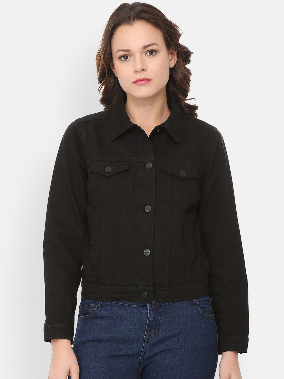 Buy People Women Black Solid Jacket - Jackets for Women 10686678 | Myntra