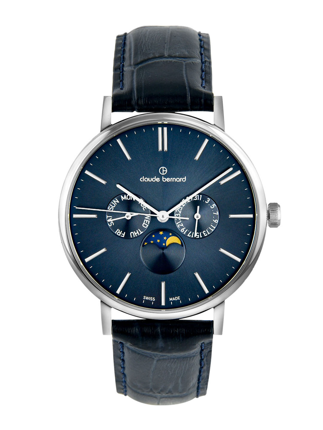 Buy Claude Bernard Men Blue Analogue Watch 40004 3 BUIN - Watches for ...