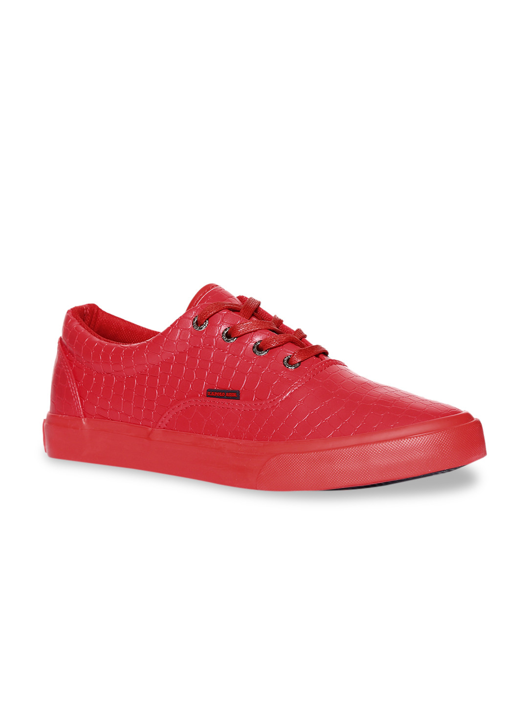 Buy U.S. Polo Assn. Men Red Textured Sneakers - Casual Shoes for Men ...