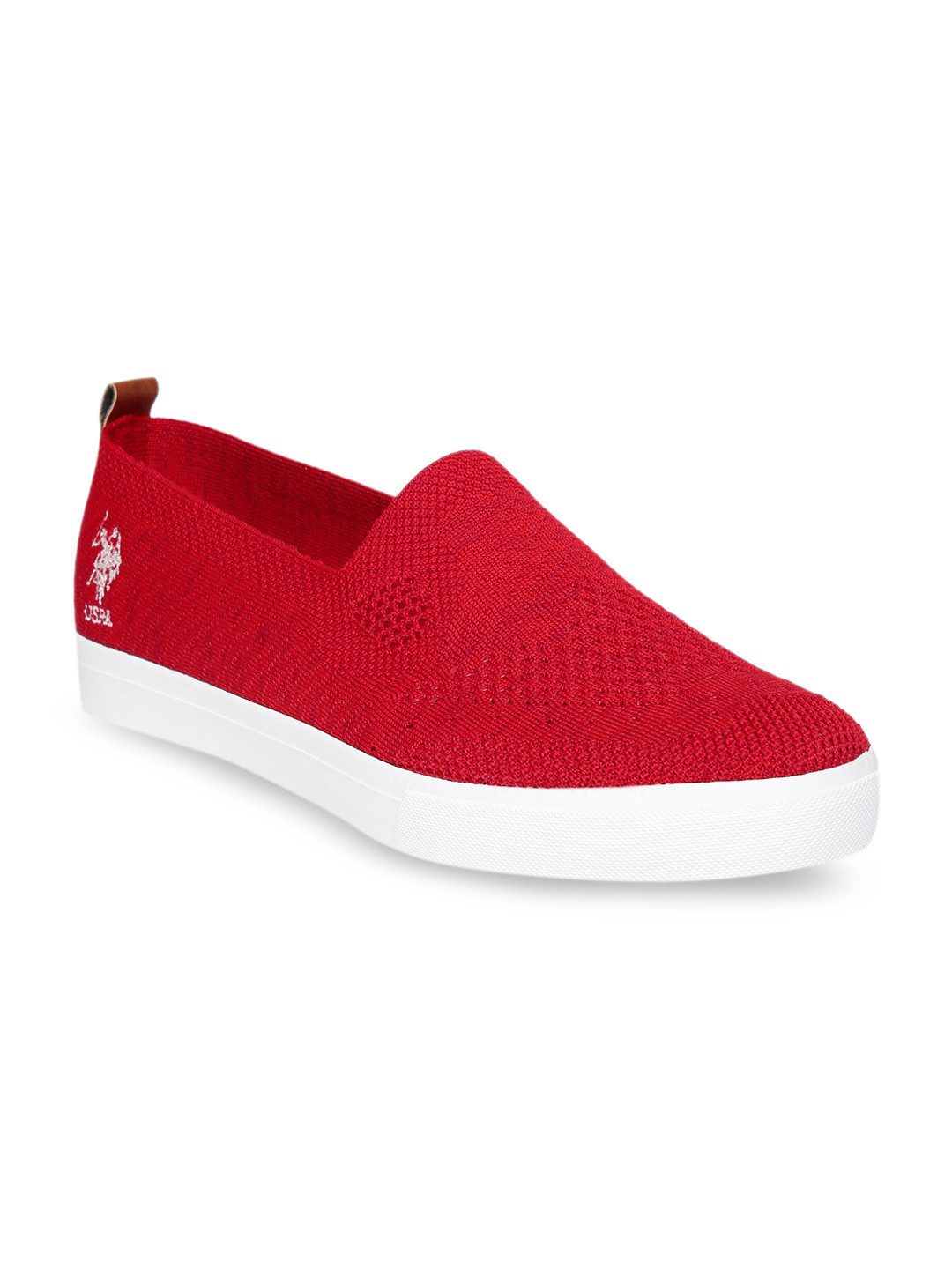 Buy U.S. Polo Assn. Men Red Slip On Sneakers - Casual Shoes for Men ...