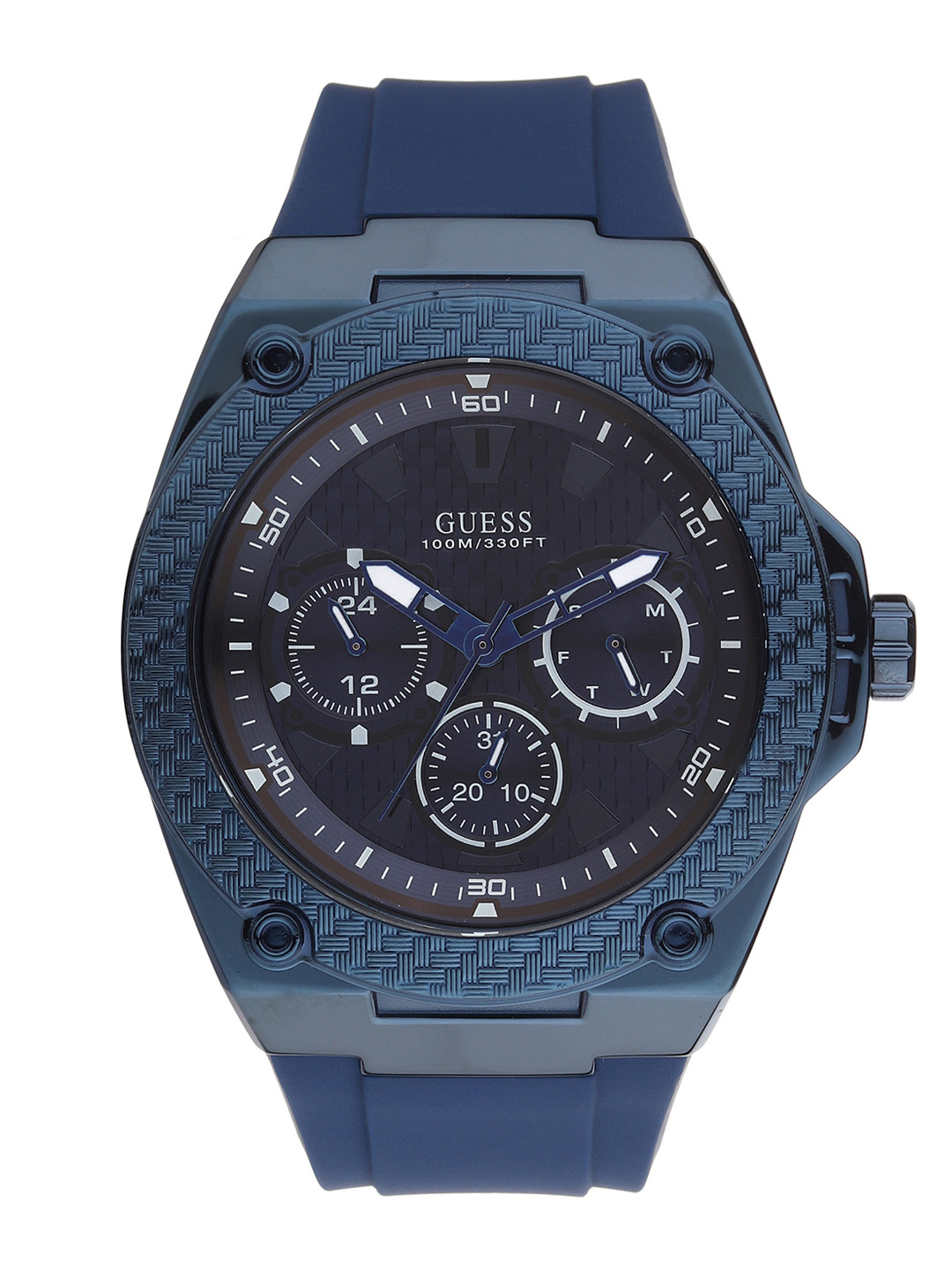 Buy GUESS Men Navy Blue Analogue Watch W1049G7 - Watches for Men ...