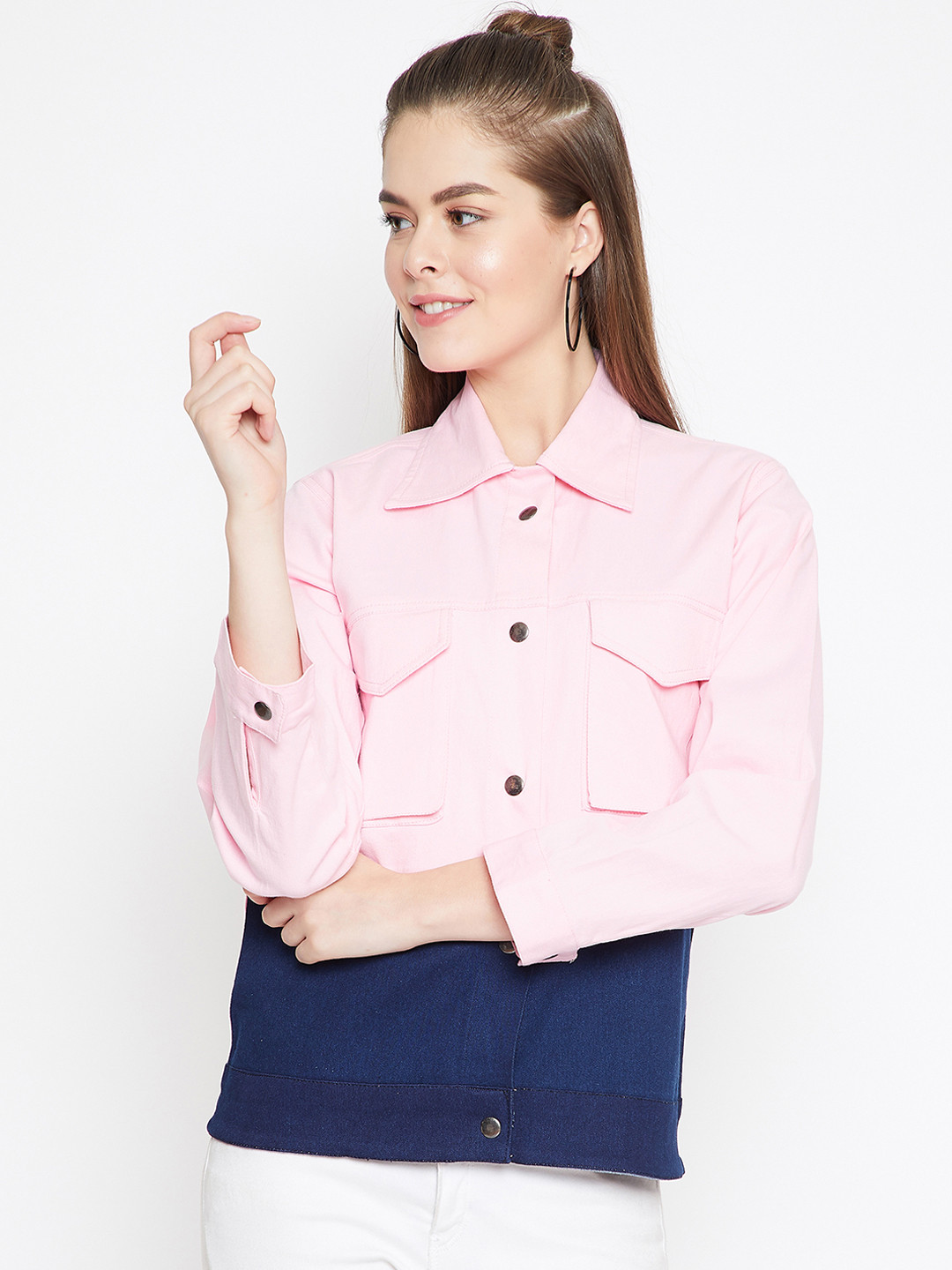 Buy Rider Republic Women Pink Solid Jacket - Jackets for Women 10583386 ...