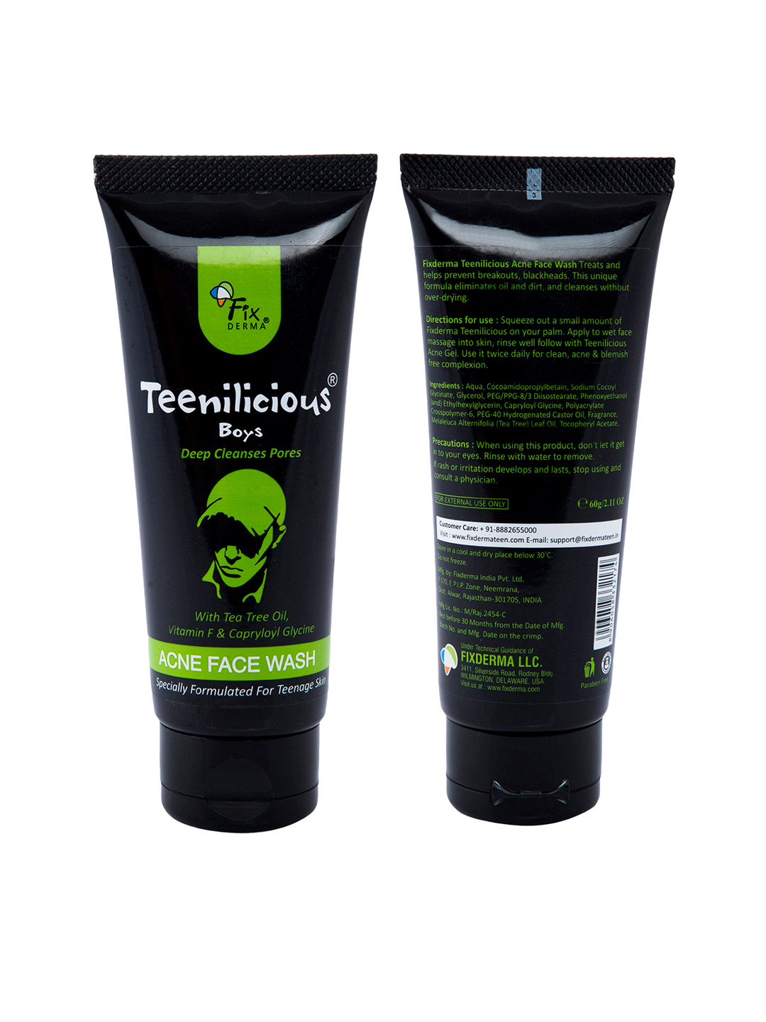 Buy Teenilicious Boys Acne Face Wash B 60g - Face Wash And Cleanser for ...