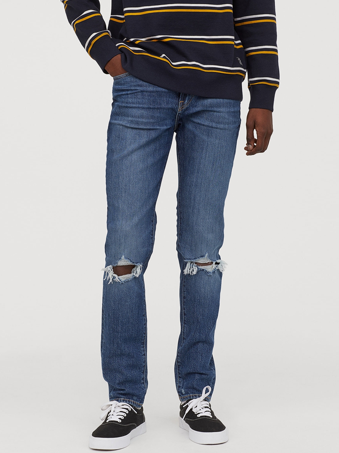 Buy H&M Men Blue Skinny Sustainable Jeans - Jeans for Men 11310012 | Myntra