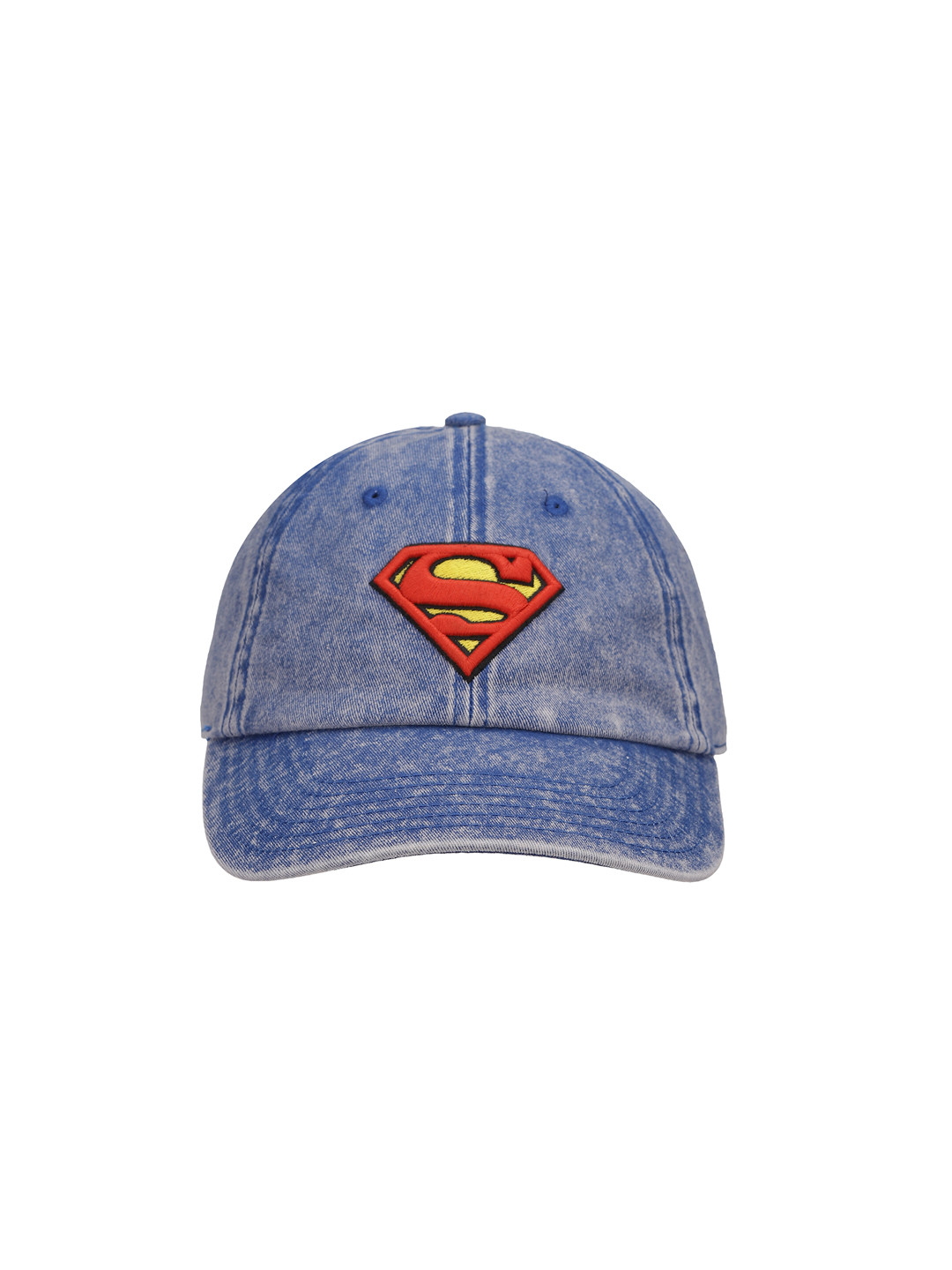 Buy Free Authority Men Blue & Red Superman Embroidered Baseball Cap ...