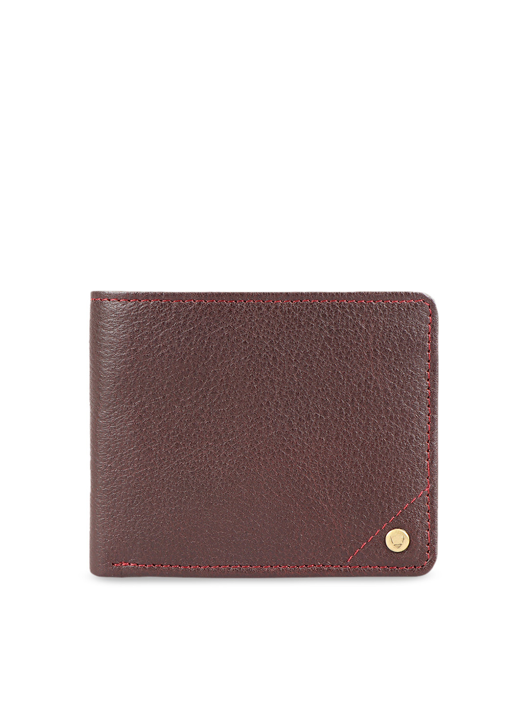 Buy Hidesign Men Red Solid Leather Two Fold Wallet - Wallets for Men ...