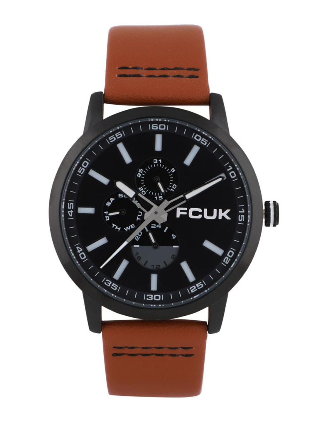 Buy FCUK Men Black Analogue Watch FK0006C - Watches for Men 11349262 ...