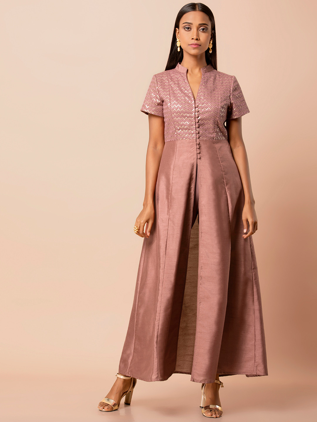 Buy INDYA Pink Printed Silk Tunic - Tunics for Women 11265426 | Myntra