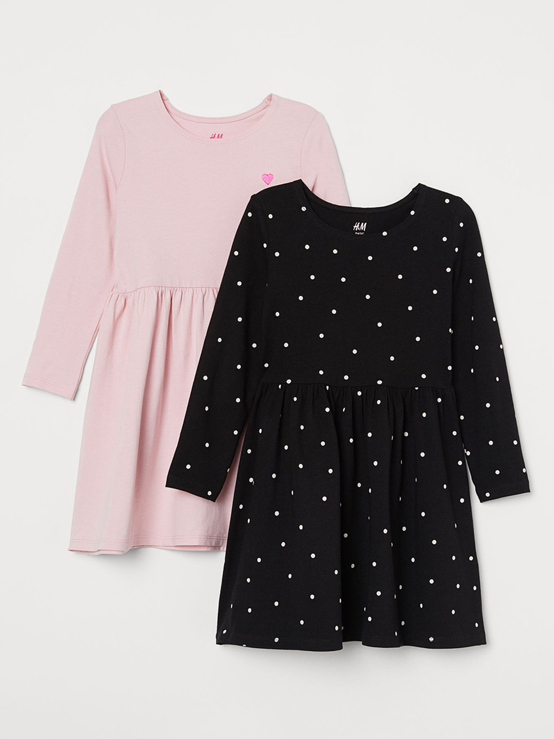 Buy H&M Girls 2 Pack Jersey Dresses - Dresses for Girls 11358684 | Myntra