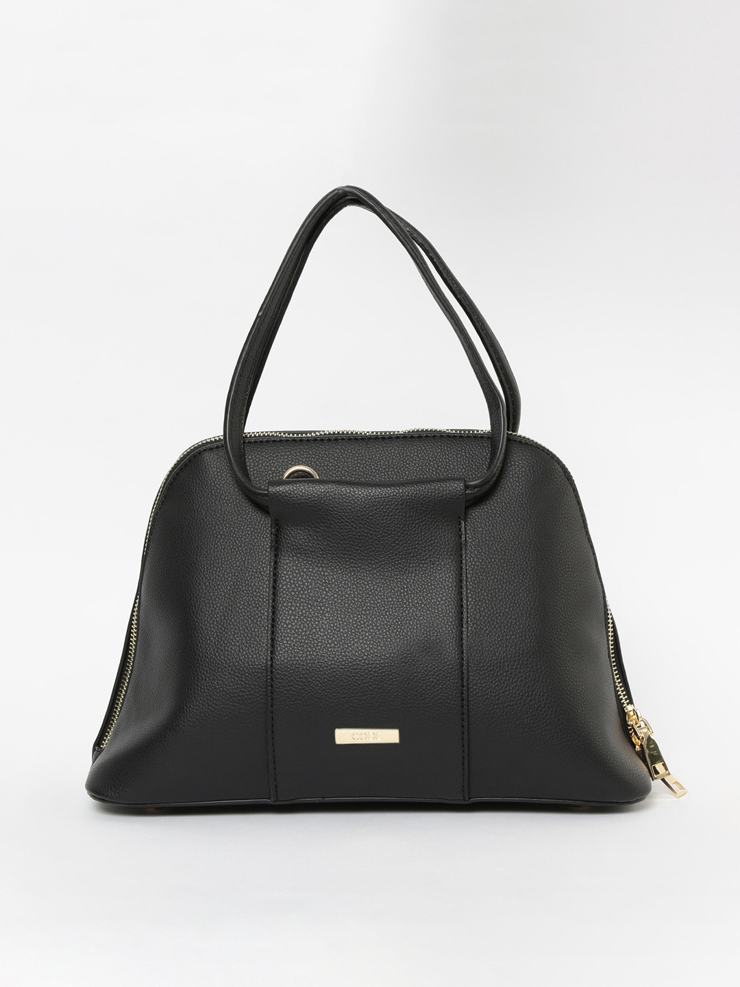 Buy CODE By Lifestyle Black Solid Handheld Bag - Handbags for Women ...