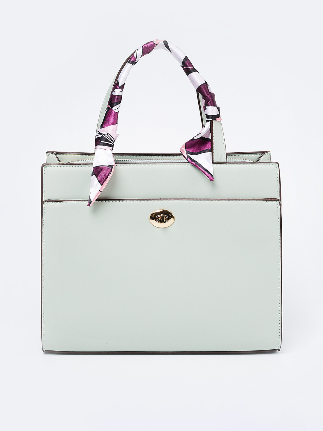 Buy Ginger By Lifestyle Green Solid Handheld Bag - Handbags for Women ...