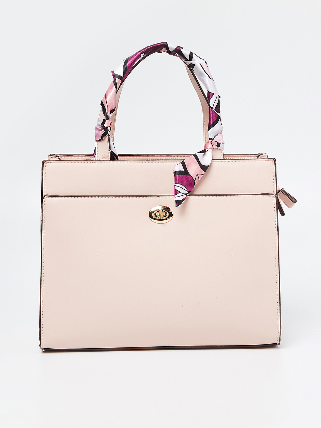 Buy Ginger By Lifestyle Pink Solid Handheld Bag - Handbags for Women ...