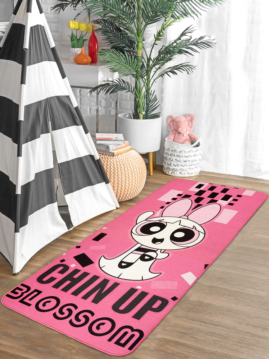 Buy Saral Home Pink & Black Powerpuff Girls Printed Anti Skid Exercise ...