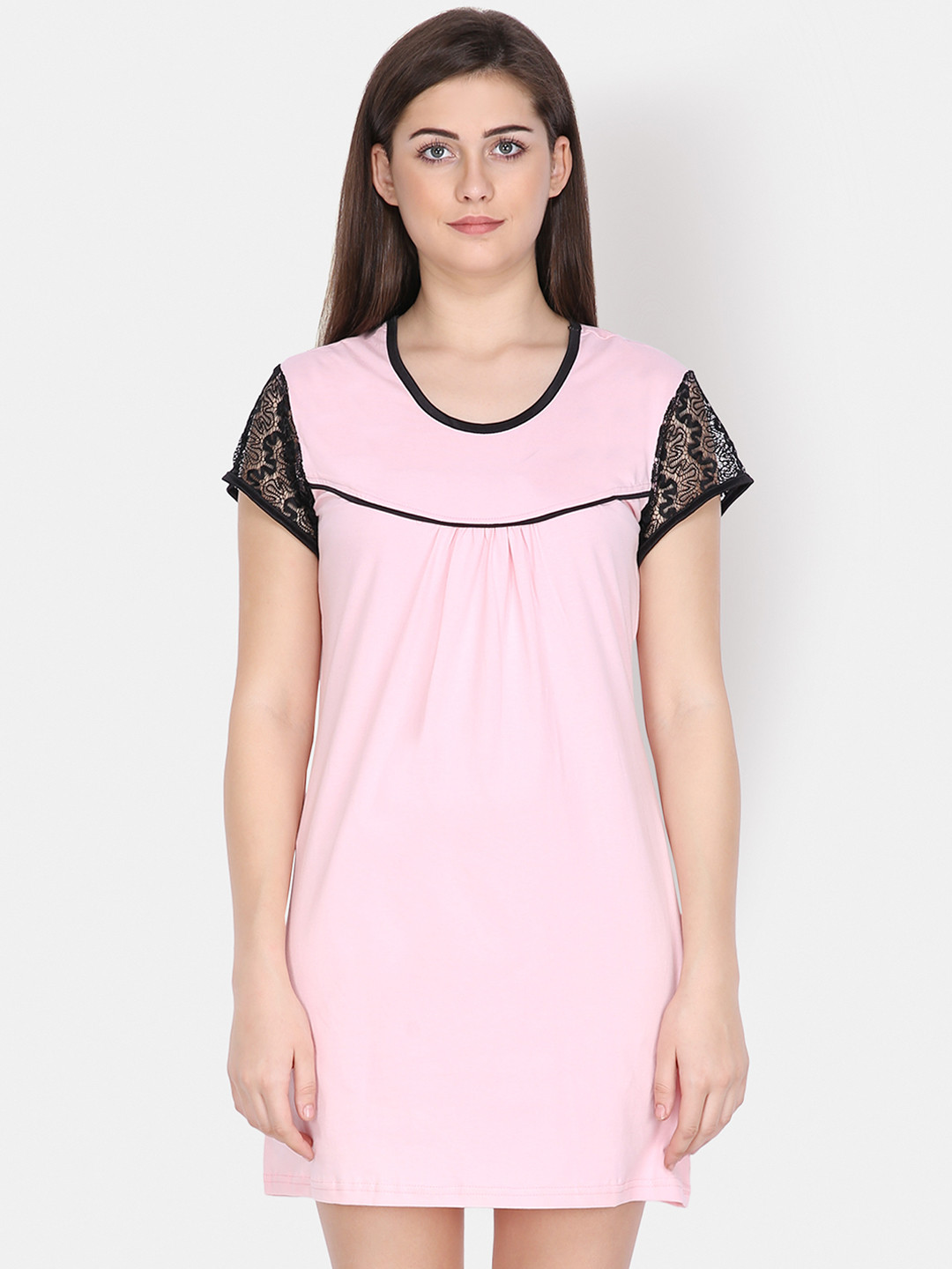 Buy Klamotten Pink Nightdress - Nightdress for Women 11282688 | Myntra