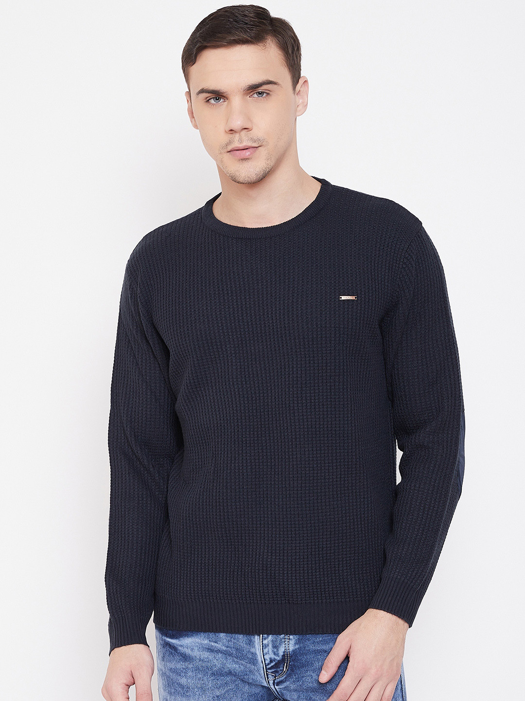 Buy Duke Men Blue Solid Pullover - Sweaters for Men 11286968 | Myntra