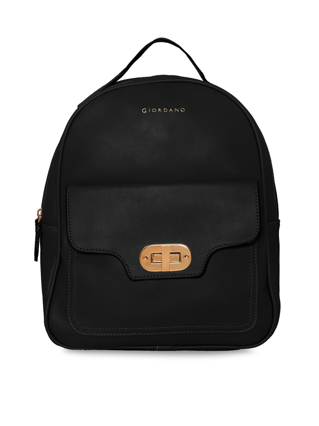 Buy GIORDANO Women Black Solid Backpack - Backpacks for Women 12546570 ...