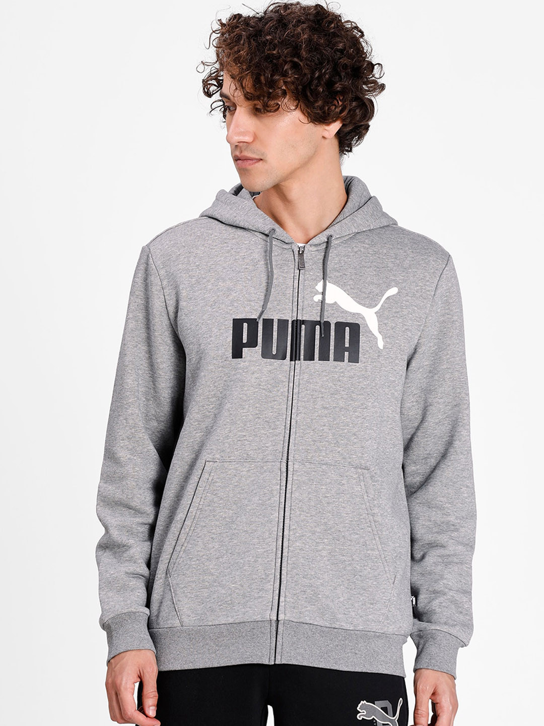 Buy Puma Men Grey Printed Sporty Track Jacket - Jackets for Men ...