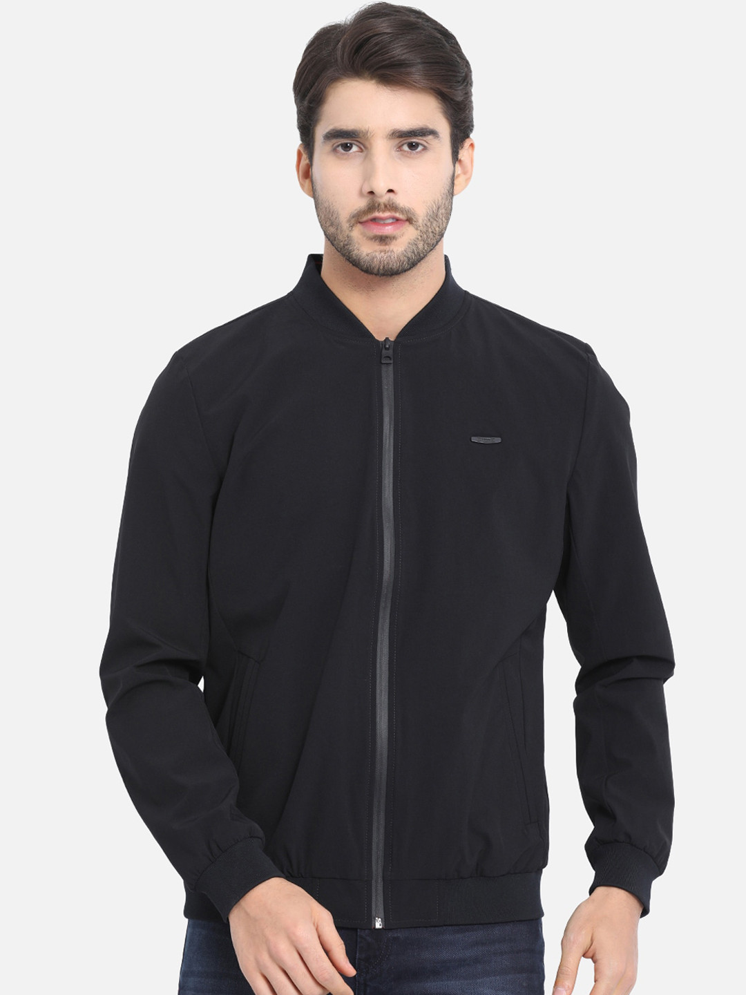 Buy T Base Men Black Solid Lightweight Bomber - Jackets for Men ...