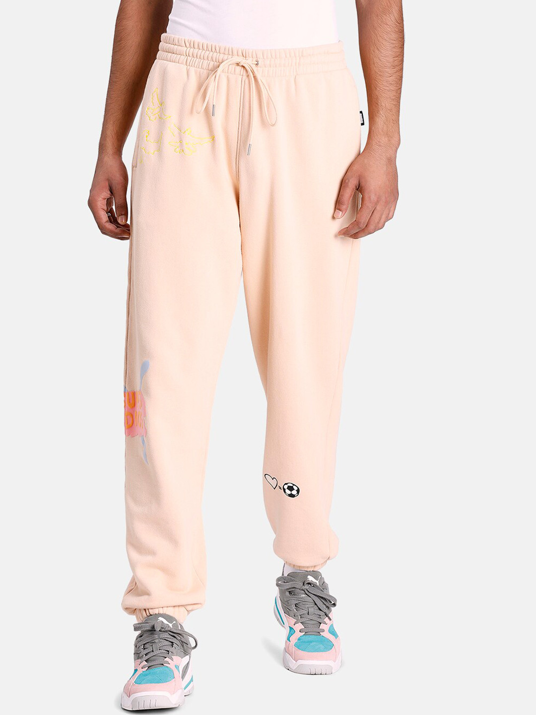 Buy Puma Men Pink KIDSUPER Straight Fit Sweatpants - Track Pants for ...