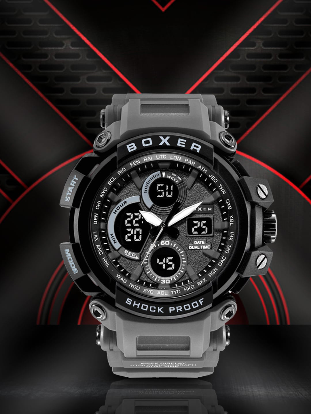 Buy BOXER Men Black Analogue And Digital Watch BG00176 - Watches for ...