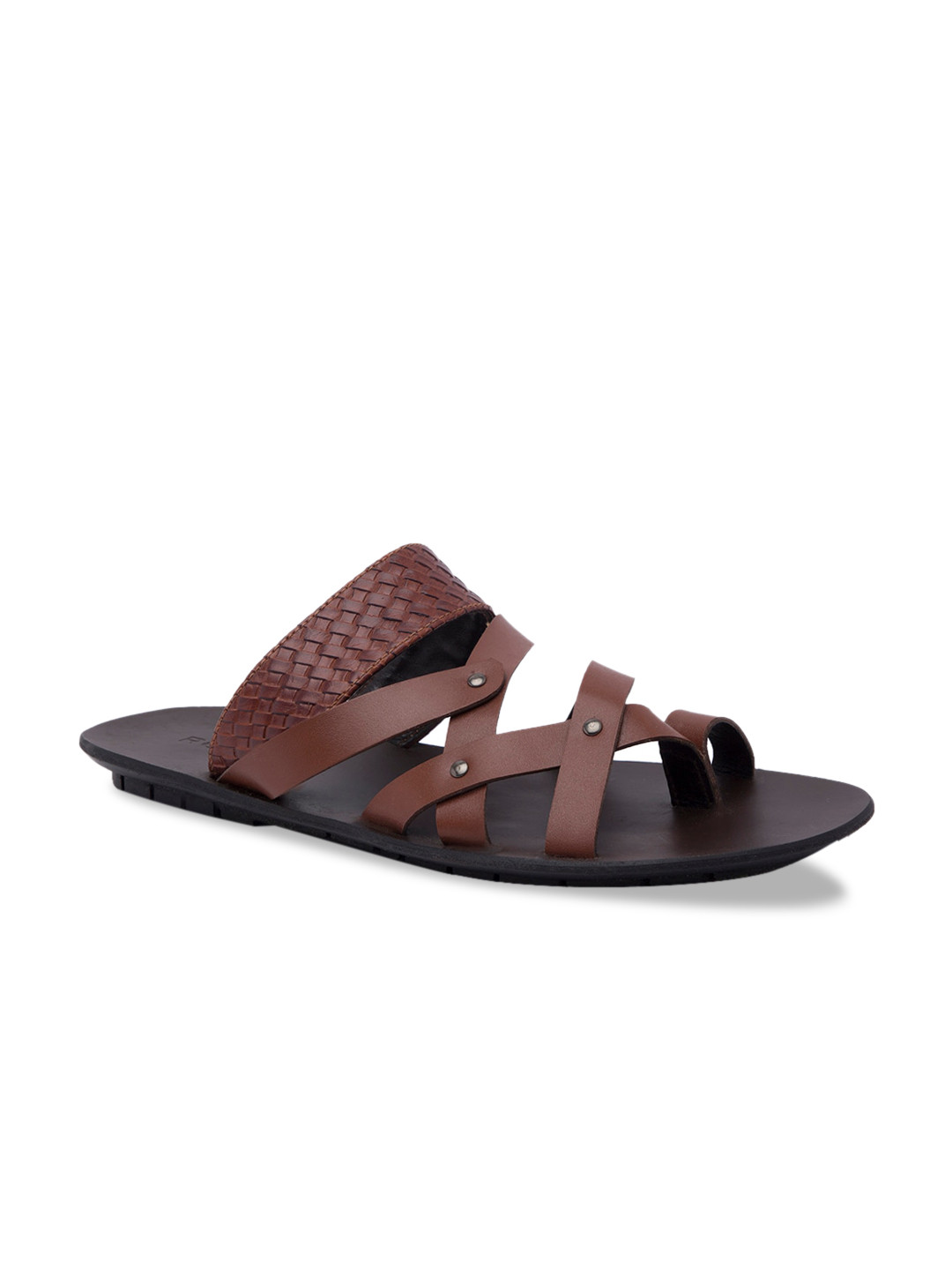 Buy Regal Men Brown Leather Comfort Sandals - Sandals for Men 12794848 ...