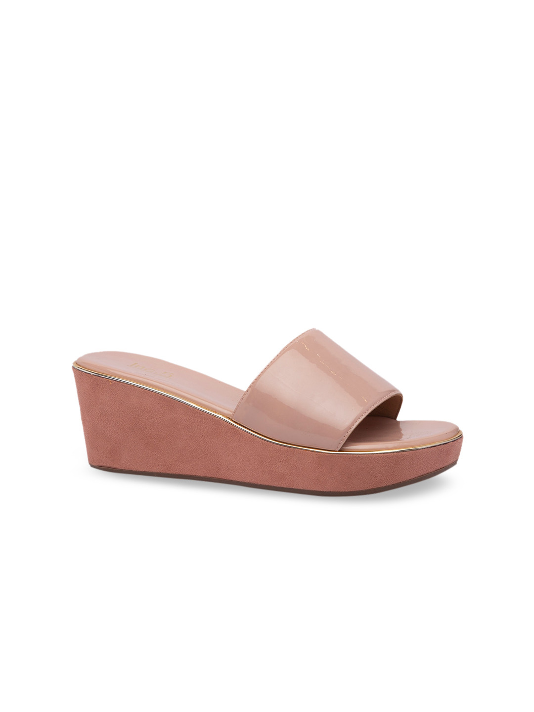 Buy Inc 5 Women Peach Coloured Solid Sandals - Heels for Women 12815030 ...