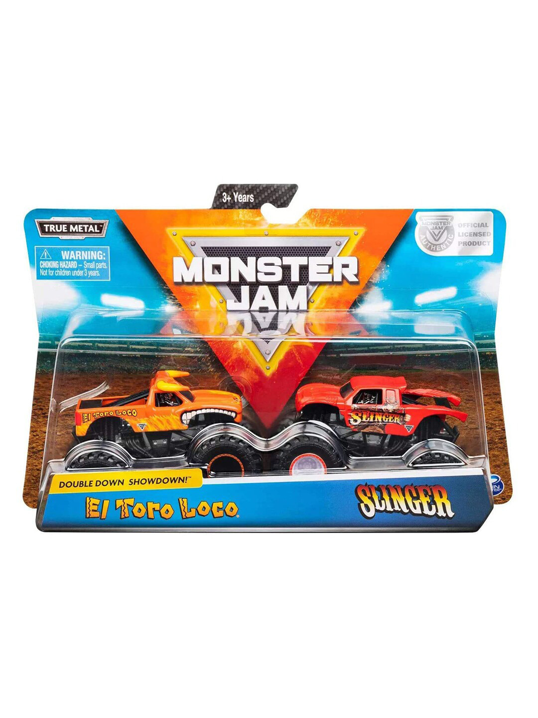 Buy MONSTER JAM Kids Set Of 2 Yellow & Orange El Toro Loco Vs Slinger ...