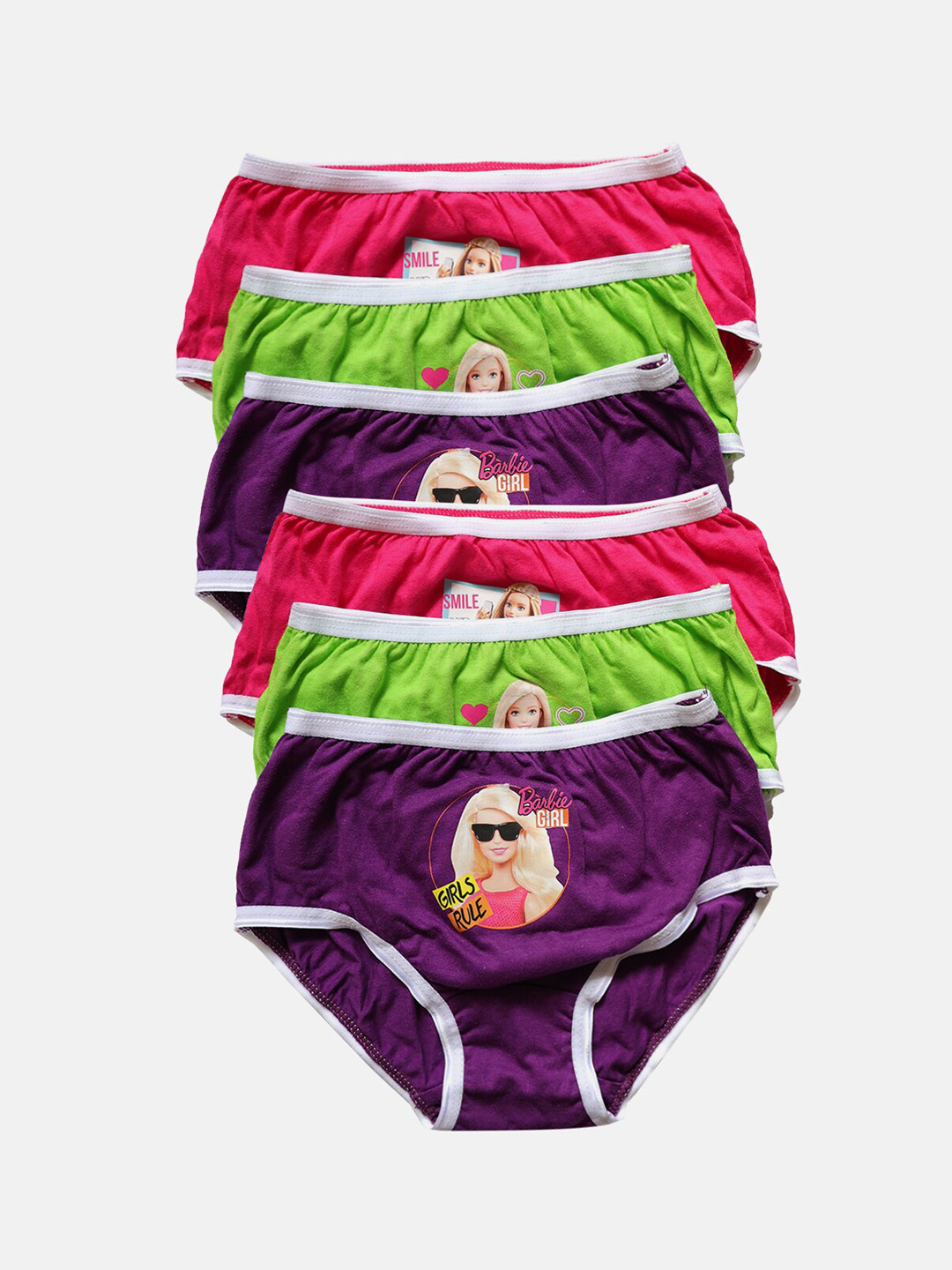 Buy Red Rose Girls Pack Of 6 Assorted Basic Briefs BABY 108 28 - Briefs ...