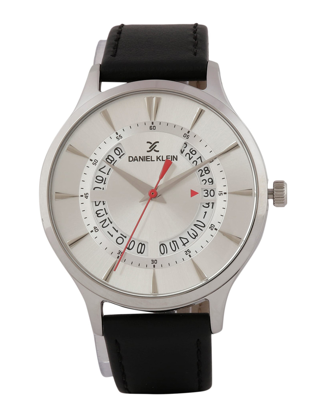 Buy Daniel Klein Men Silver Toned Analogue Watch - Watches for Men ...