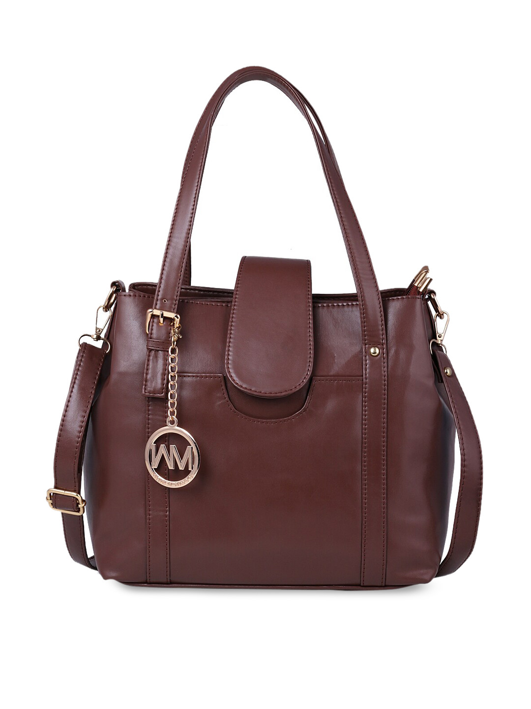 Buy WOMEN MARKS Brown Solid Shoulder Bag - Handbags for Women 12662862 ...