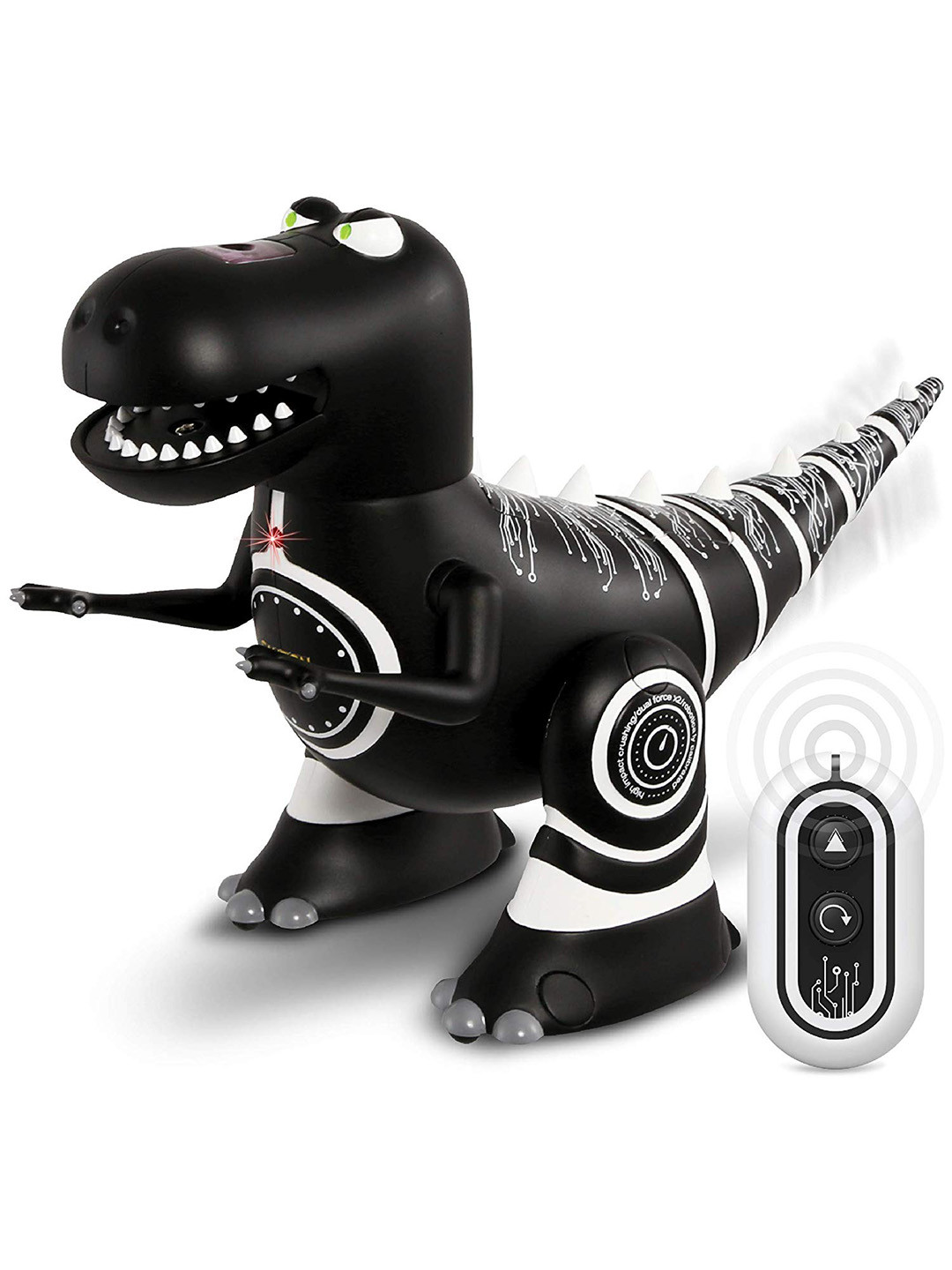 Buy SHARPER IMAGE Kids Black & White RC Robotic Robotosaur Mini Toy ...